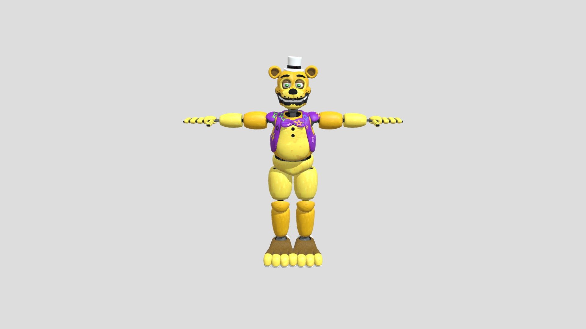 Fred Bear Real Retextured By Blast Lupa Dev - Download Free 3D model by ...