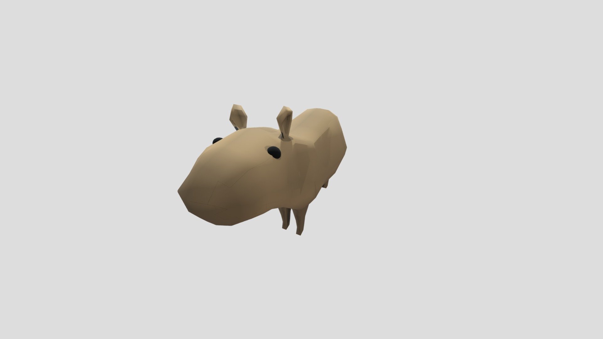 Low Poly Capybara - Download Free 3D model by anak3d (@anak3d1234 ...