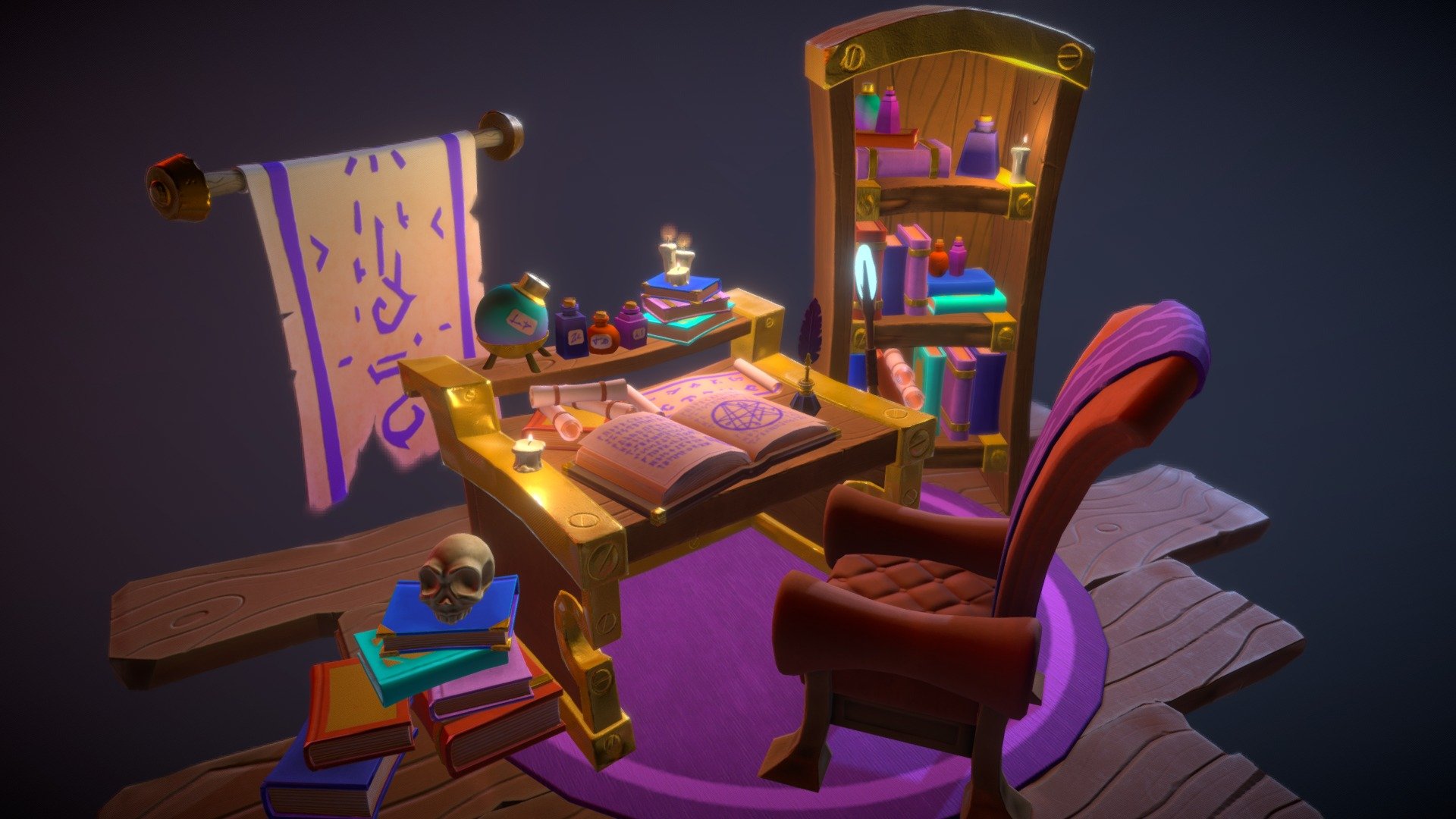 Oz Nerol's study room - Download Free 3D model by Lorenzo Penco ...