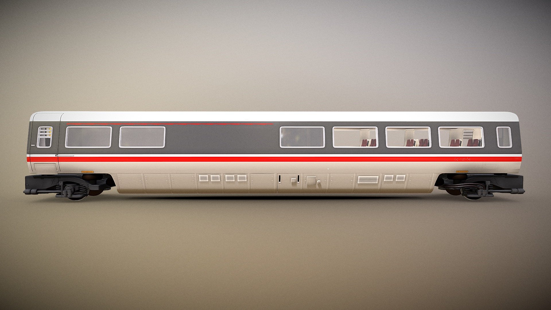 Train - British Rail APT Buffet Restaurant Car - Download Free 3D model ...