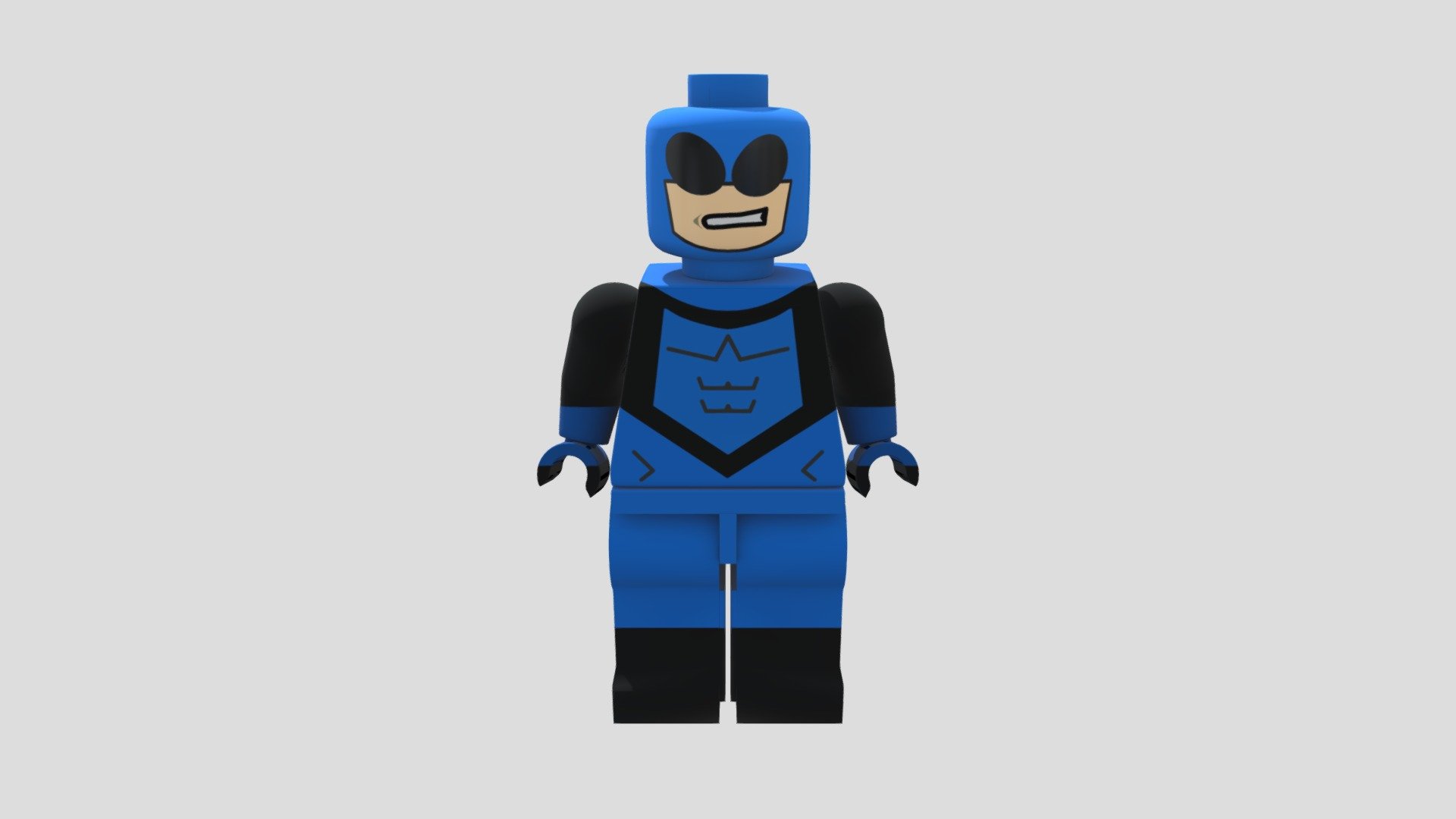 LEGO-Style Invincible Blue Suit Superhero - 3D model by rionsofficial ...
