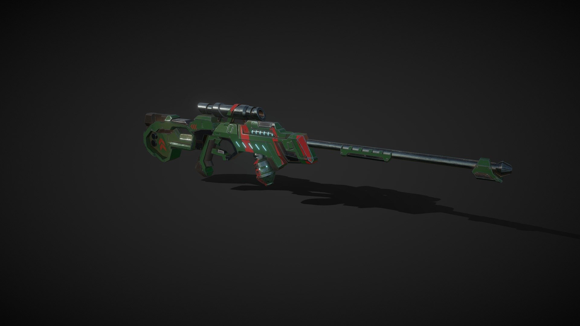 Futuristic Sniper Rifle - Download Free 3D model by thetruedeadone ...