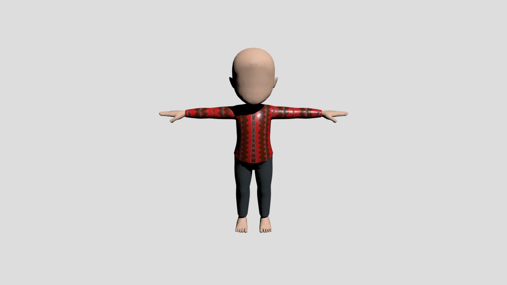 Boy Base Mesh 3D Model - Low-poly 3D model - 3D model by Ravi3dartist ...