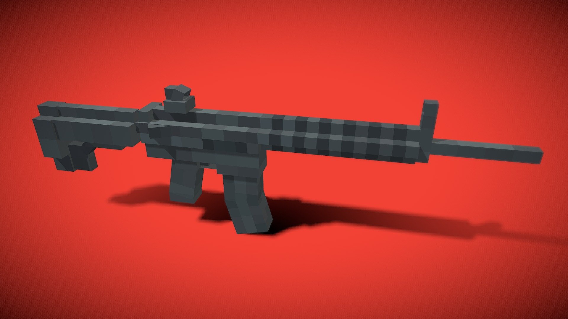 HK416 - Minecraft - 3D model by Gabriel Aplok (@GabrielAplok) [29391c9 ...