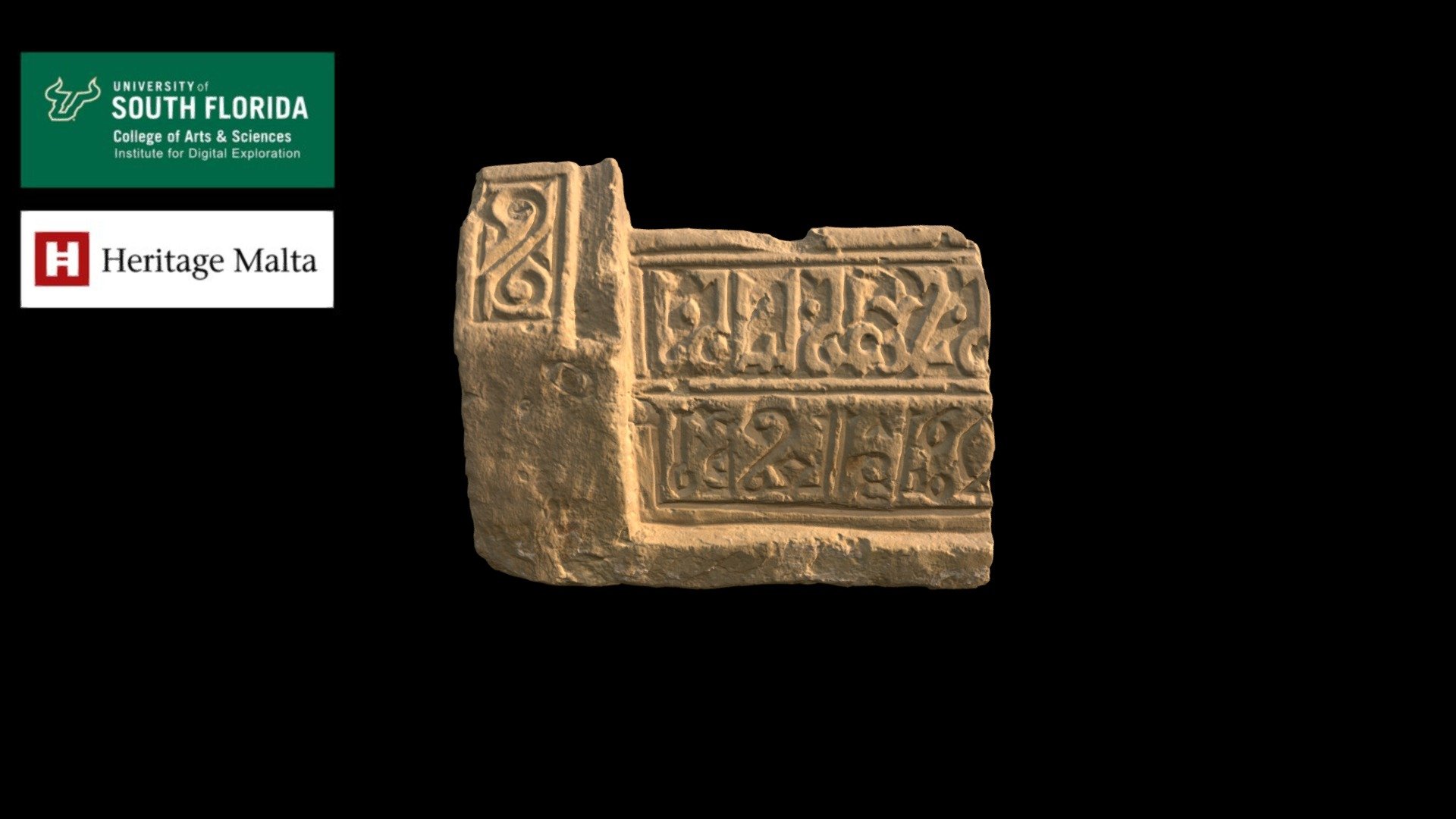 NMV19.33994 Tombstone, Coptic script - 3D model by USF Institute for ...