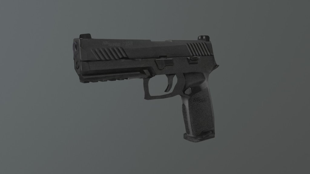 Handgun Low Poly - SigSauerP320 - 3D model by reyzer_x24 [293bbc1 ...