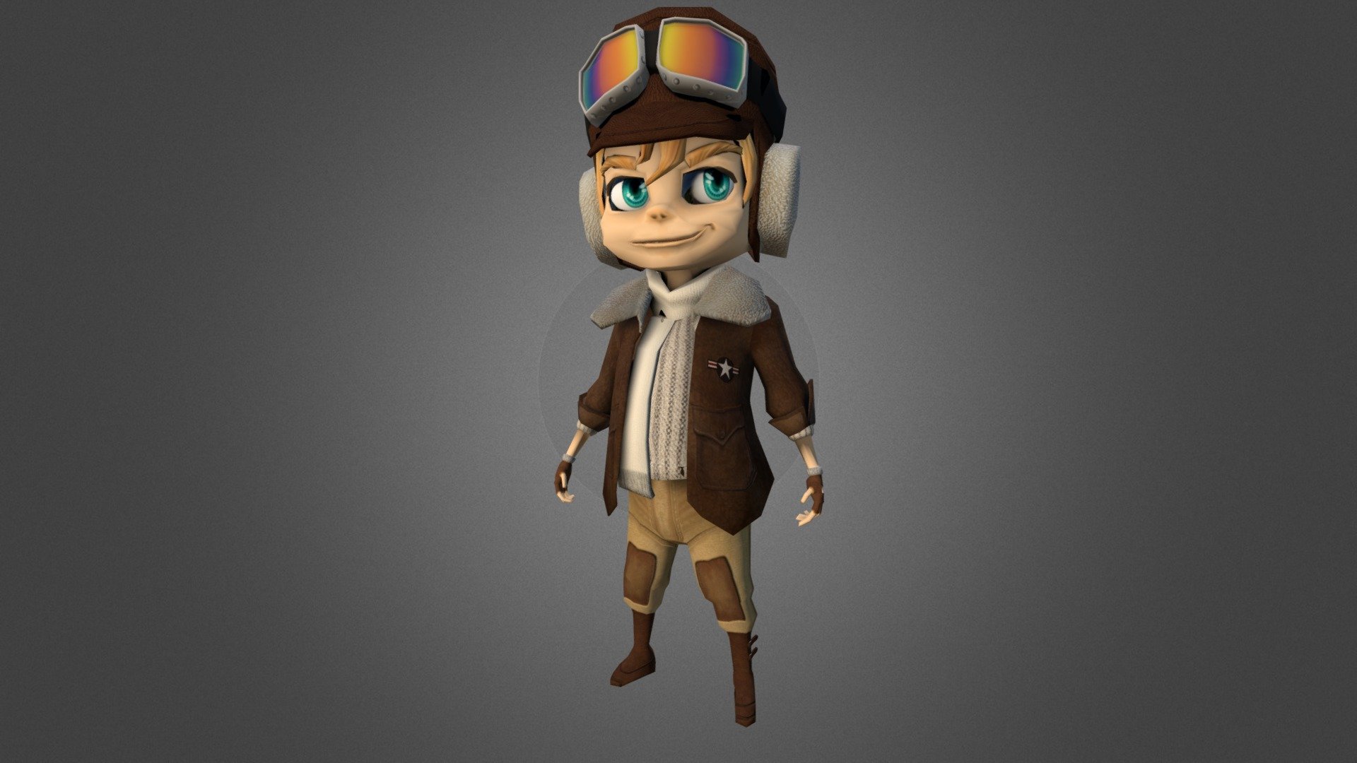 Aviator boy - 3D model by Nam Nguyen (@namnguyen) [293bc8a] - Sketchfab