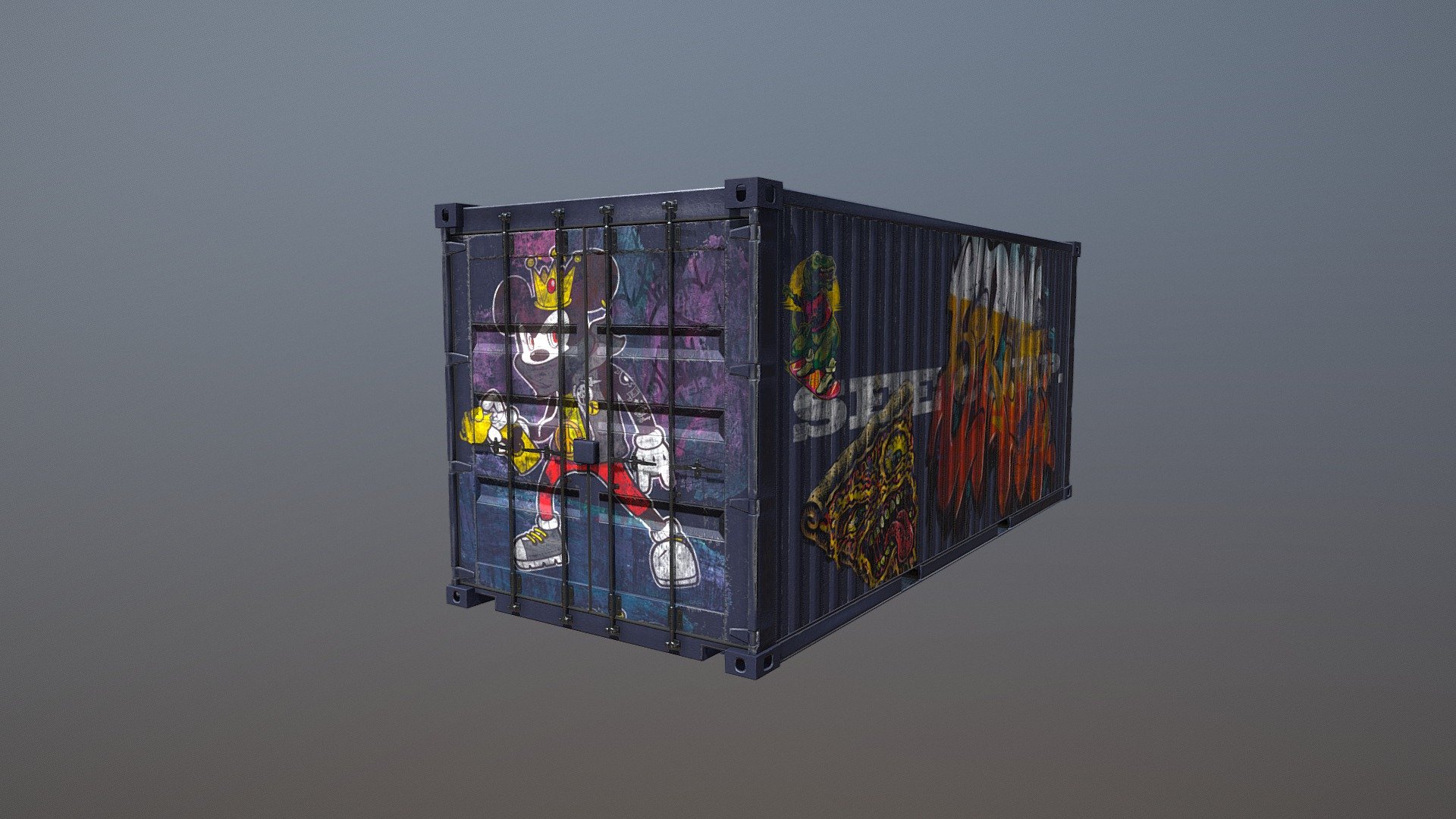 Cargo container - 3D model by lirend [293bf2f] - Sketchfab