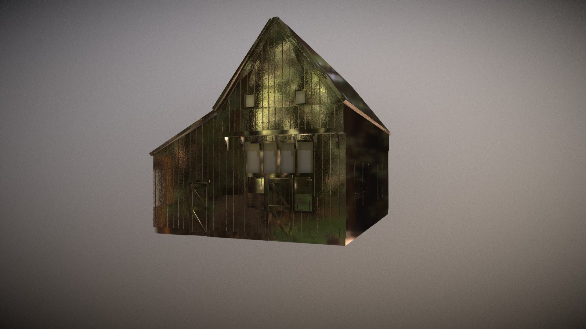 Metallic Building - 3D model by Figures (@BildFuer) [293cab6] - Sketchfab