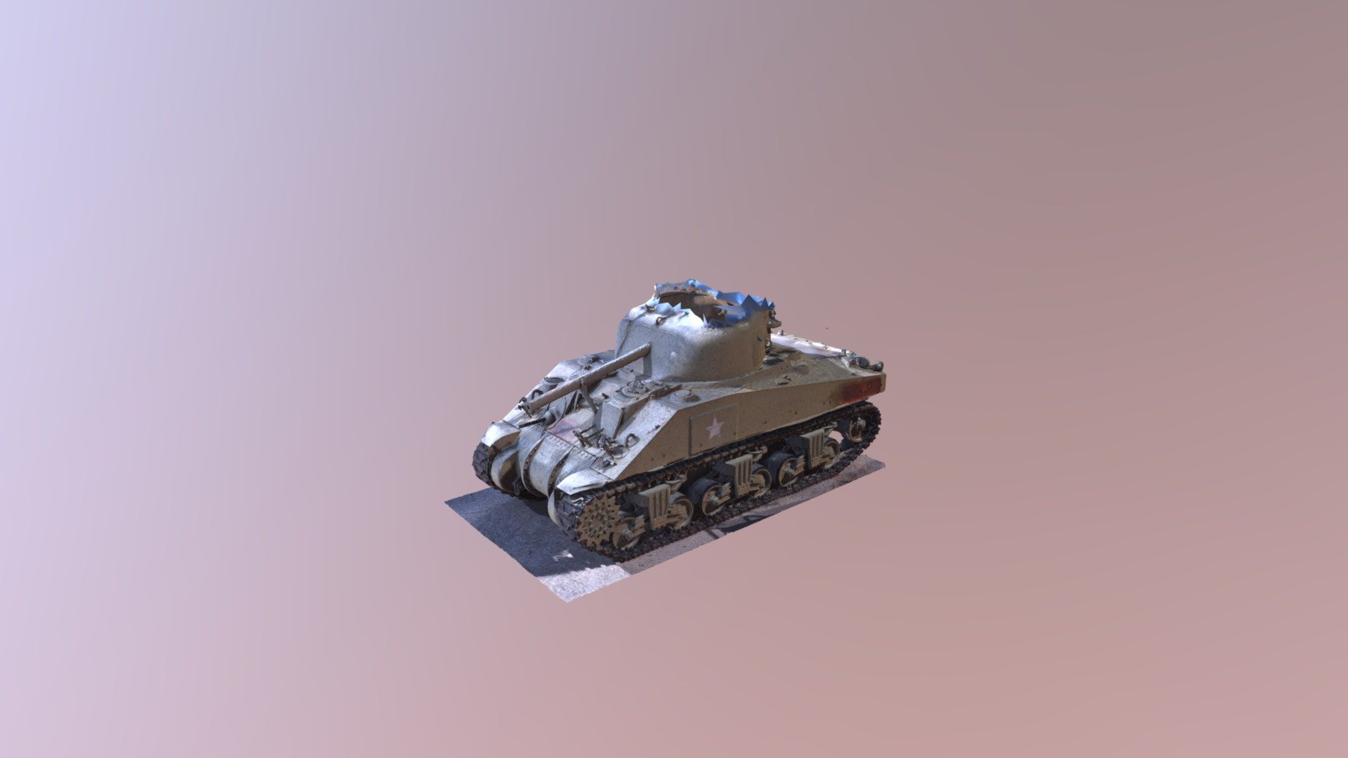 PSC M4 Sherman Tank v4 - 3D model by Paul Core (@paulcore) [293e8f3 ...