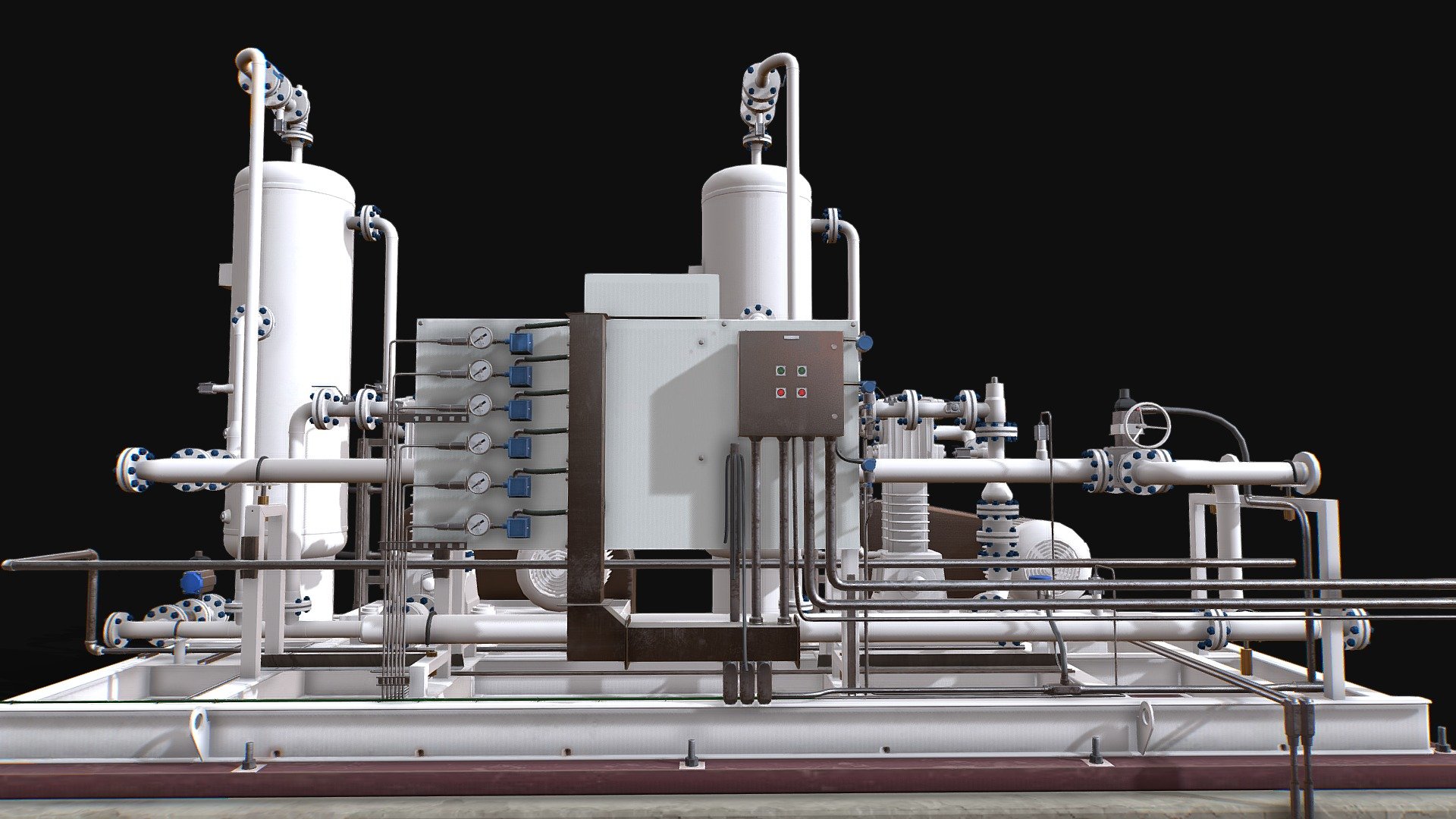 Compression Skid Industrial Prop - 3D model by RitualAnime ...