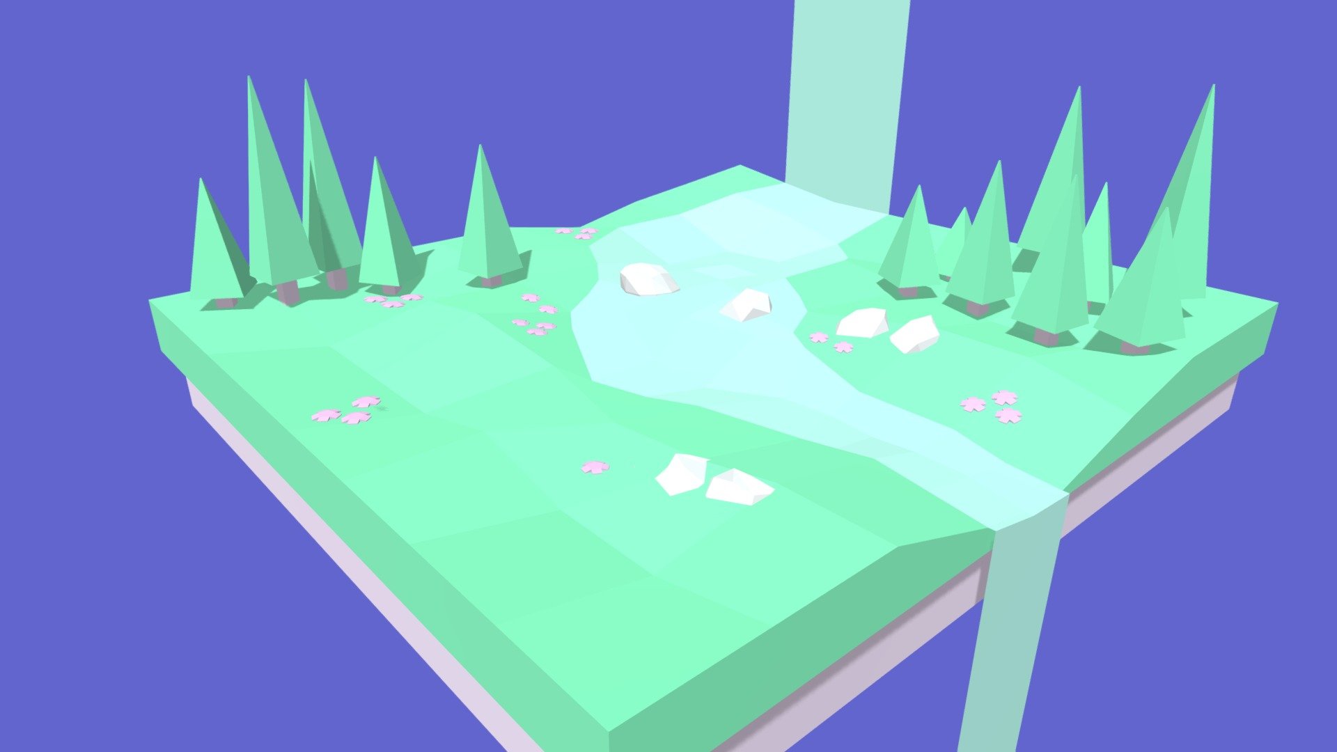 Low-poly forest scene - 3D model by DoubleSky (@skylark575) [2942f35 ...