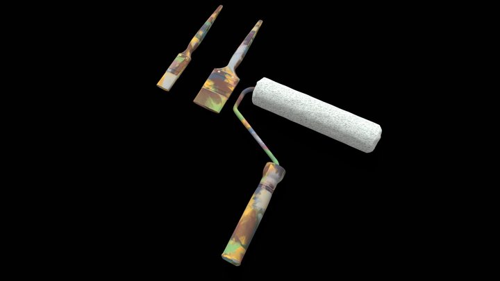 Paintbrush 3D models - Sketchfab