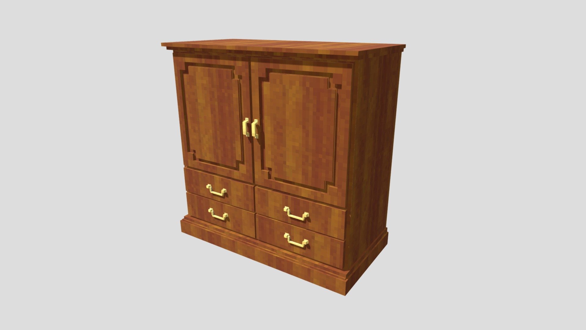 Minecraft - Antique Wardrobe - 3D model by CuteyCang [2948e06] - Sketchfab