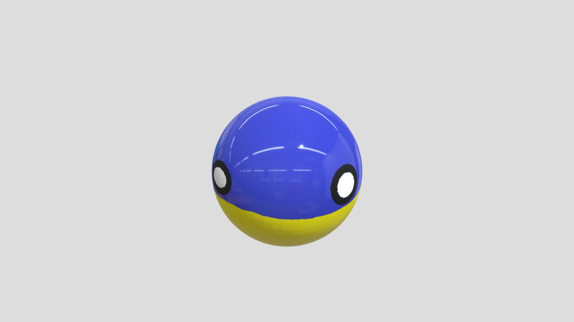 Ukraineball - Download Free 3D model by Wii (@wiisketchfab) [294b1f1 ...