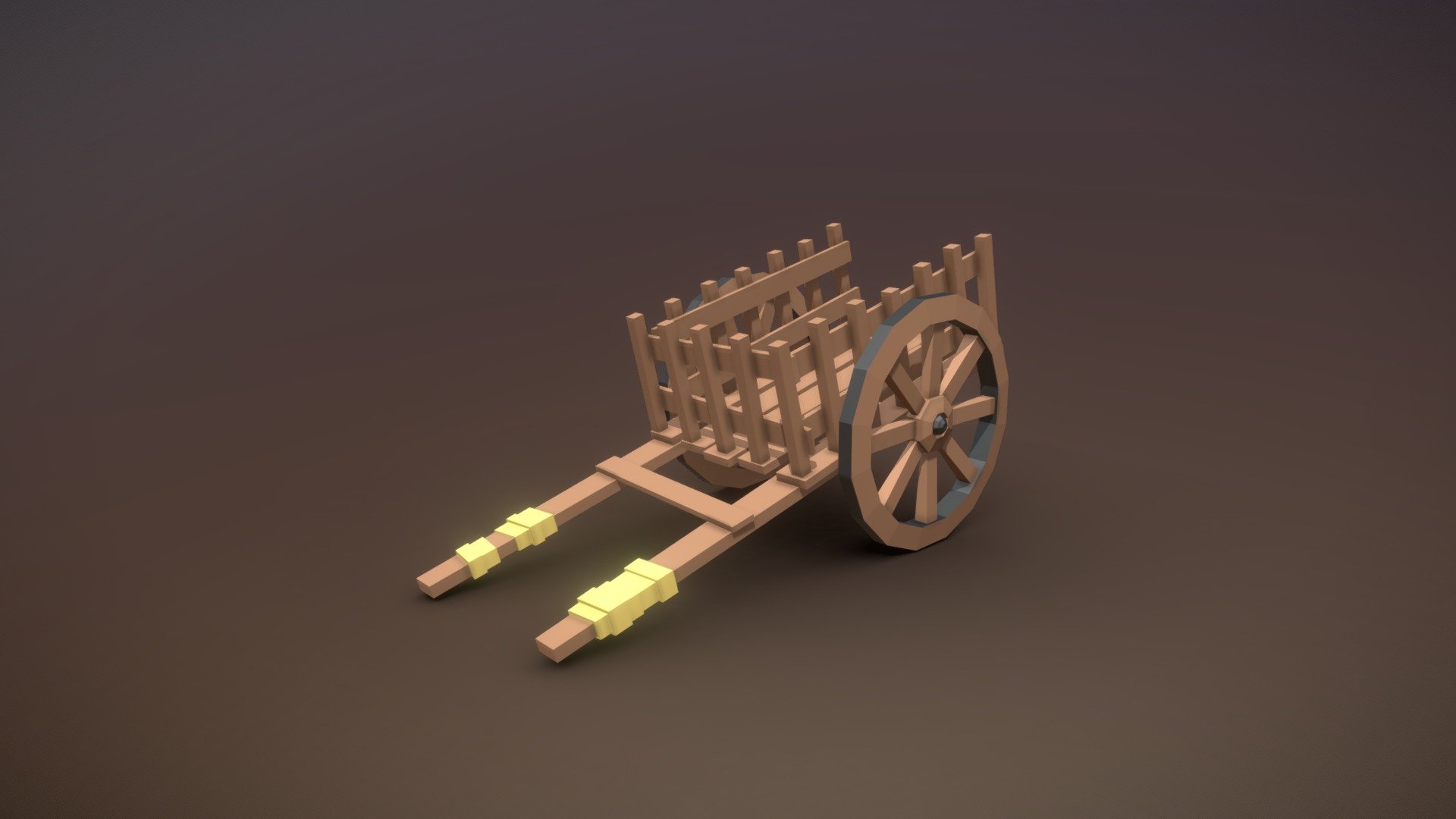 Low Poly Medieval Cart - Download Free 3D model by Skrypt (@theskrypt ...