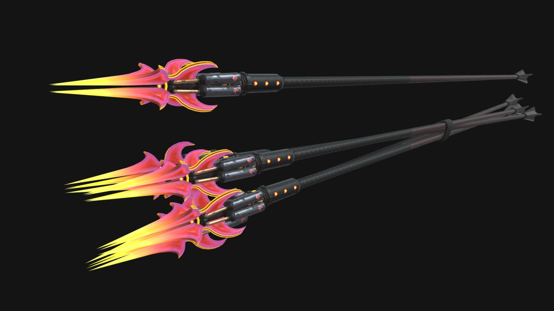 Sci-Fi Fire Arrows - Buy Royalty Free 3D model by Clockwork Creations ...