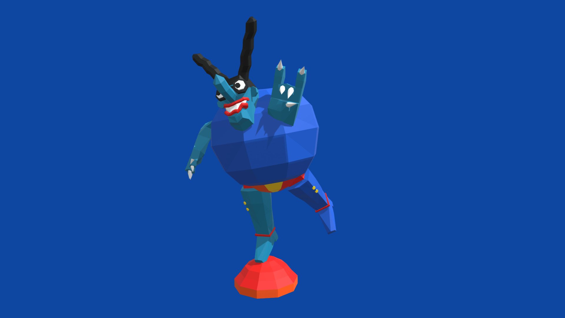 Blue Meanie - Download Free 3D model by djcarson [294ff4a] - Sketchfab