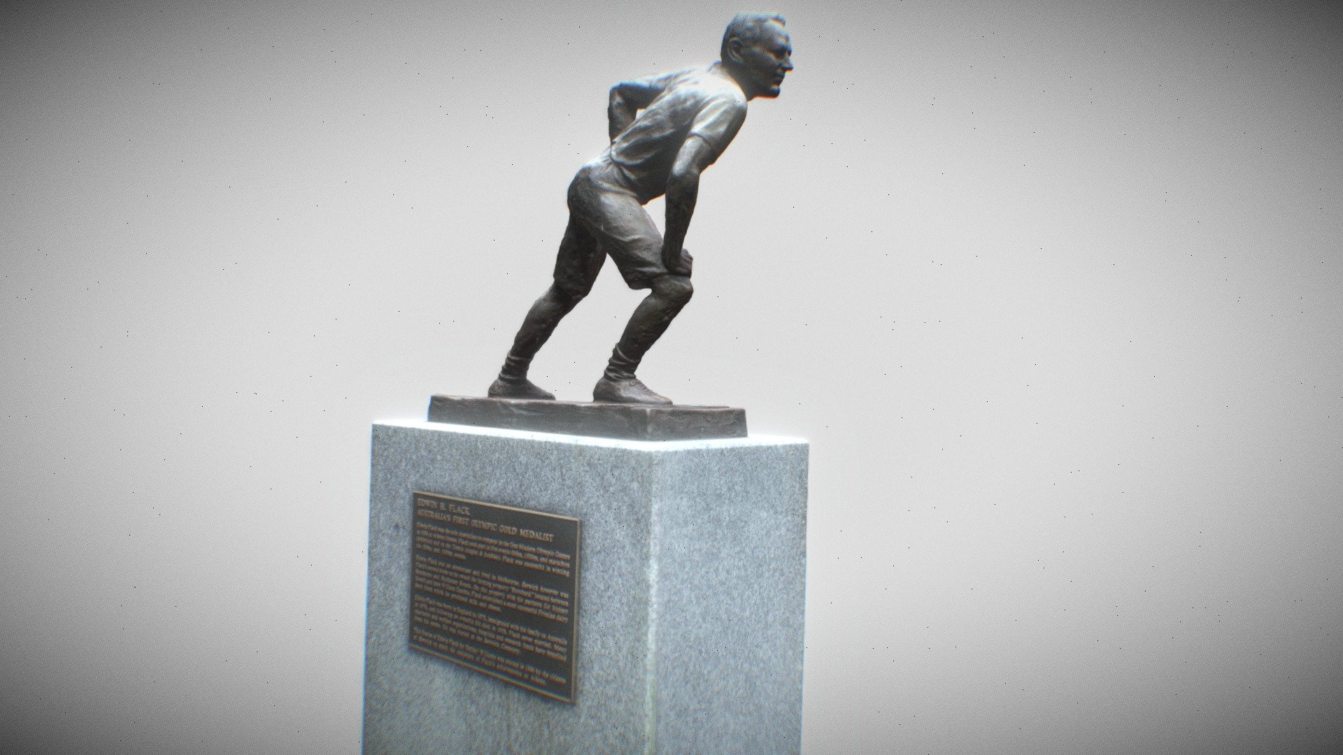 Edwin Flack, 1896 Olympics, Berwick, Australia - 3D model by RPBear ...