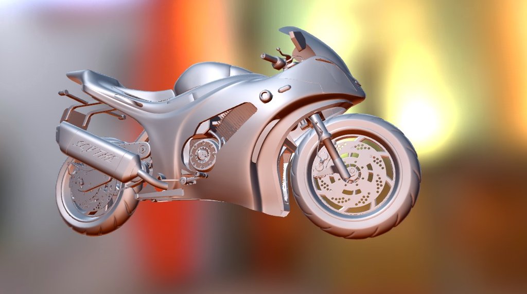 Iliya's Motorcycle :) - 3D model by iliyuskeisar [2951adf] - Sketchfab