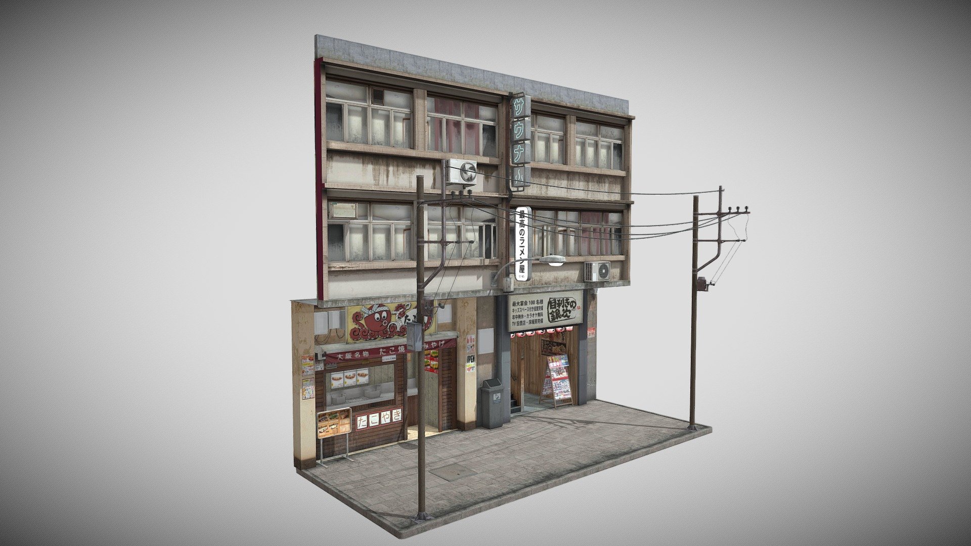 Building Market - Old Japan style - 3D model by Moon Moon (@zoherrose7 ...