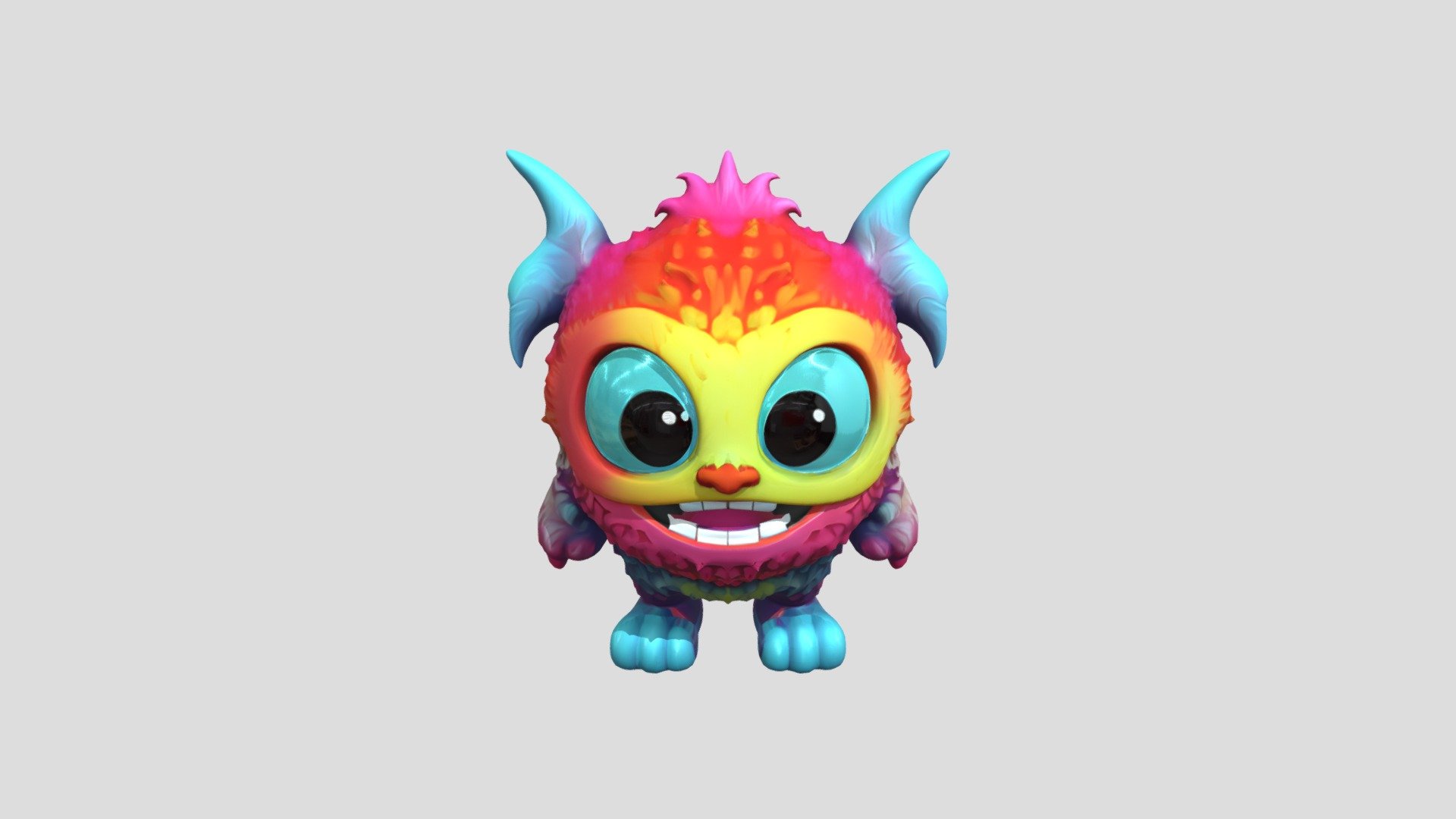 Colorful cartoon monster toy - 3D model by Suiteofart [2957d9c] - Sketchfab