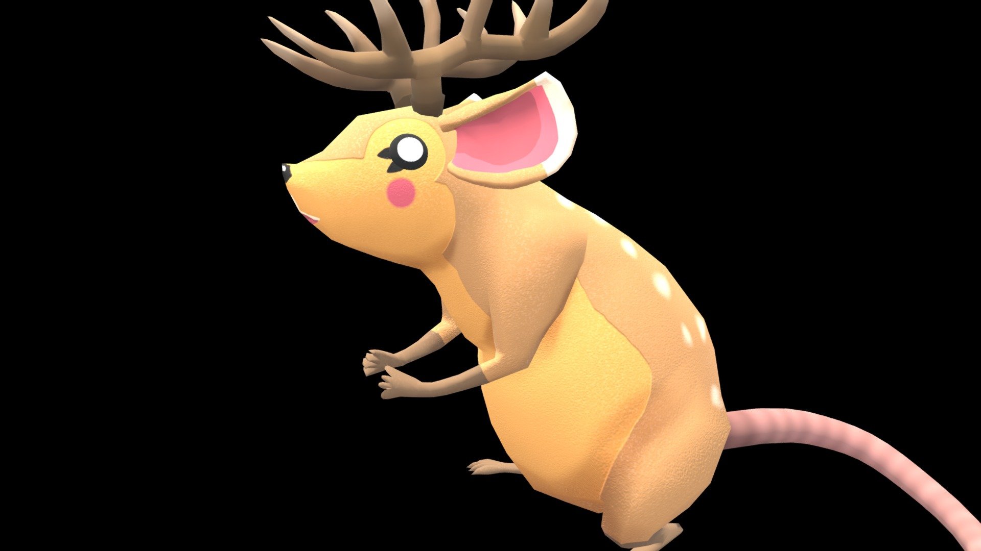 Antler Mouse - 3D model by Becca3D [295cd76] - Sketchfab