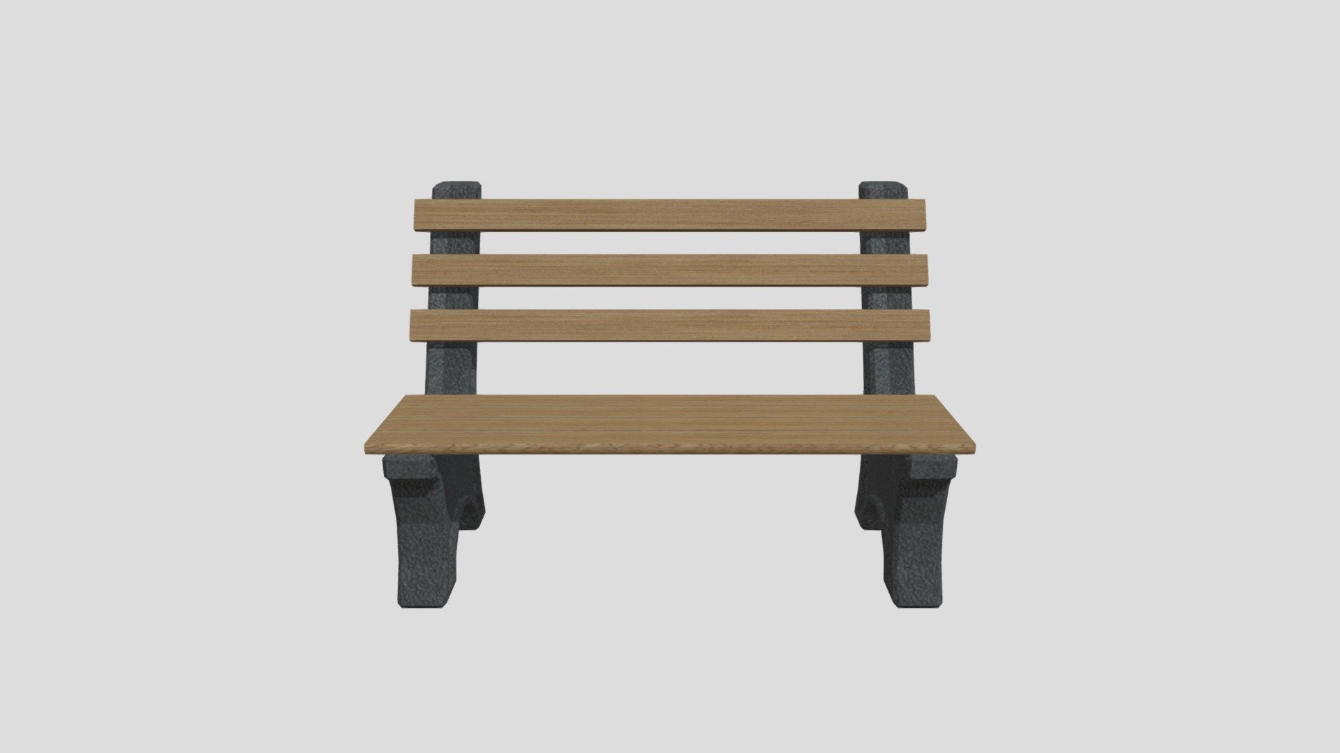 Low Poly Garden Bench - 3D model by BlendAddict (@anandankur36 ...