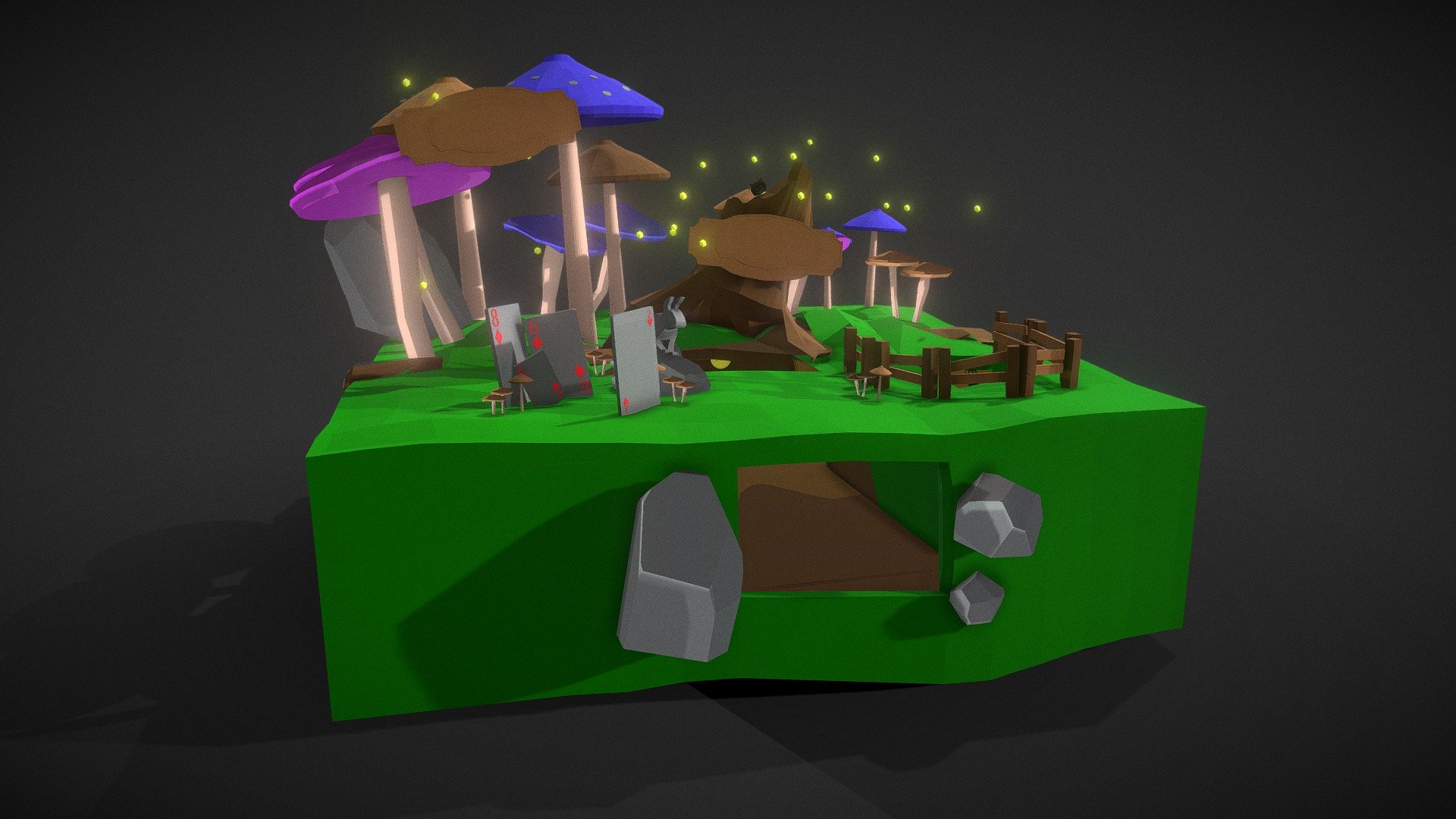 Cube World Alice in Wonderland - Download Free 3D model by richy3d ...