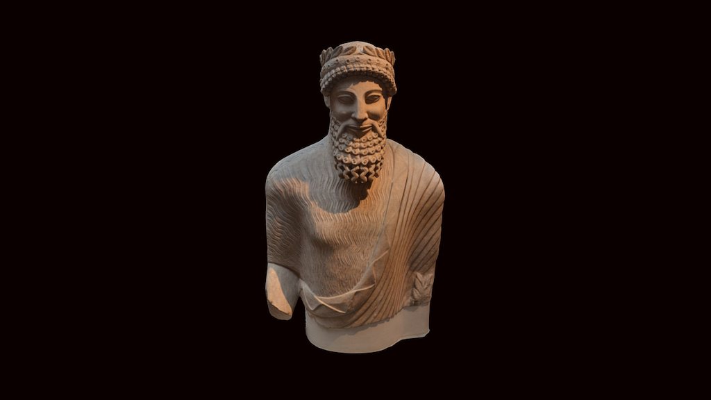 Statue of a priest - Download Free 3D model by The British Museum ...