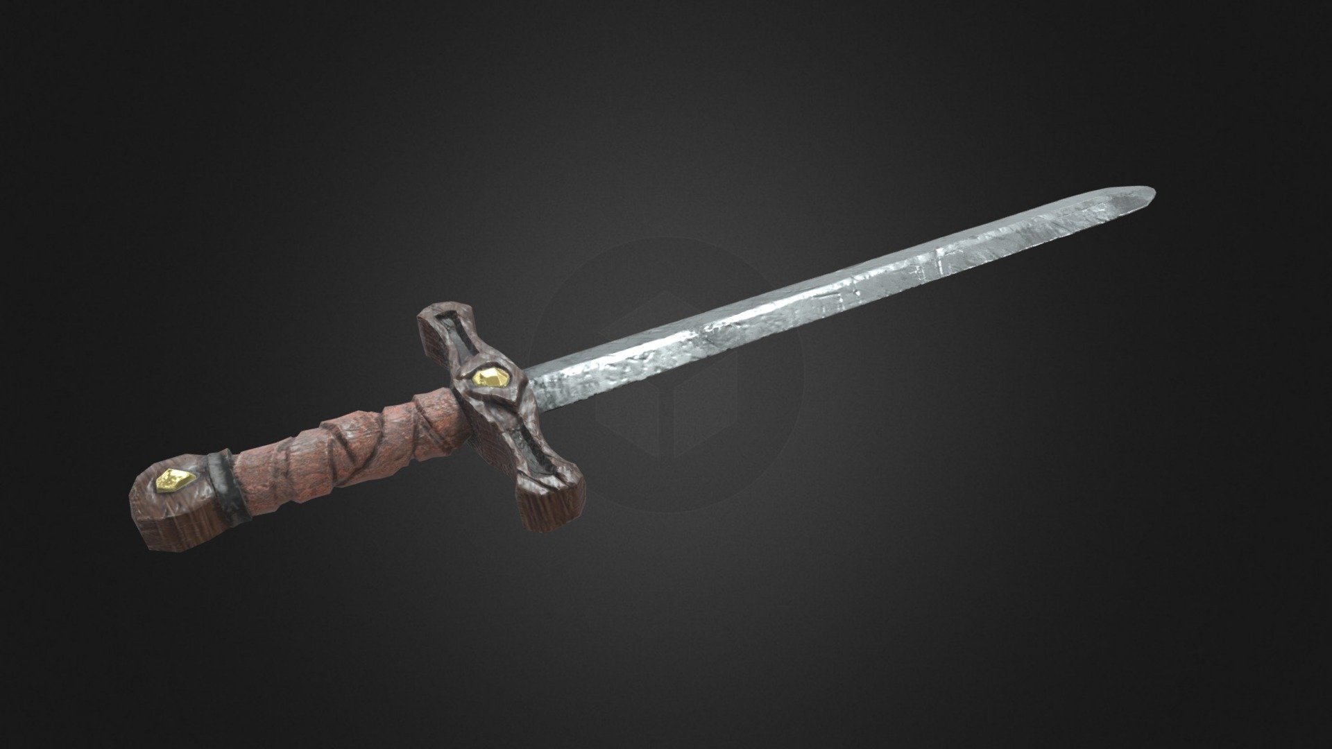 Sword 3d game ready PBR Low-Poly - Download Free 3D model by Vladies ...