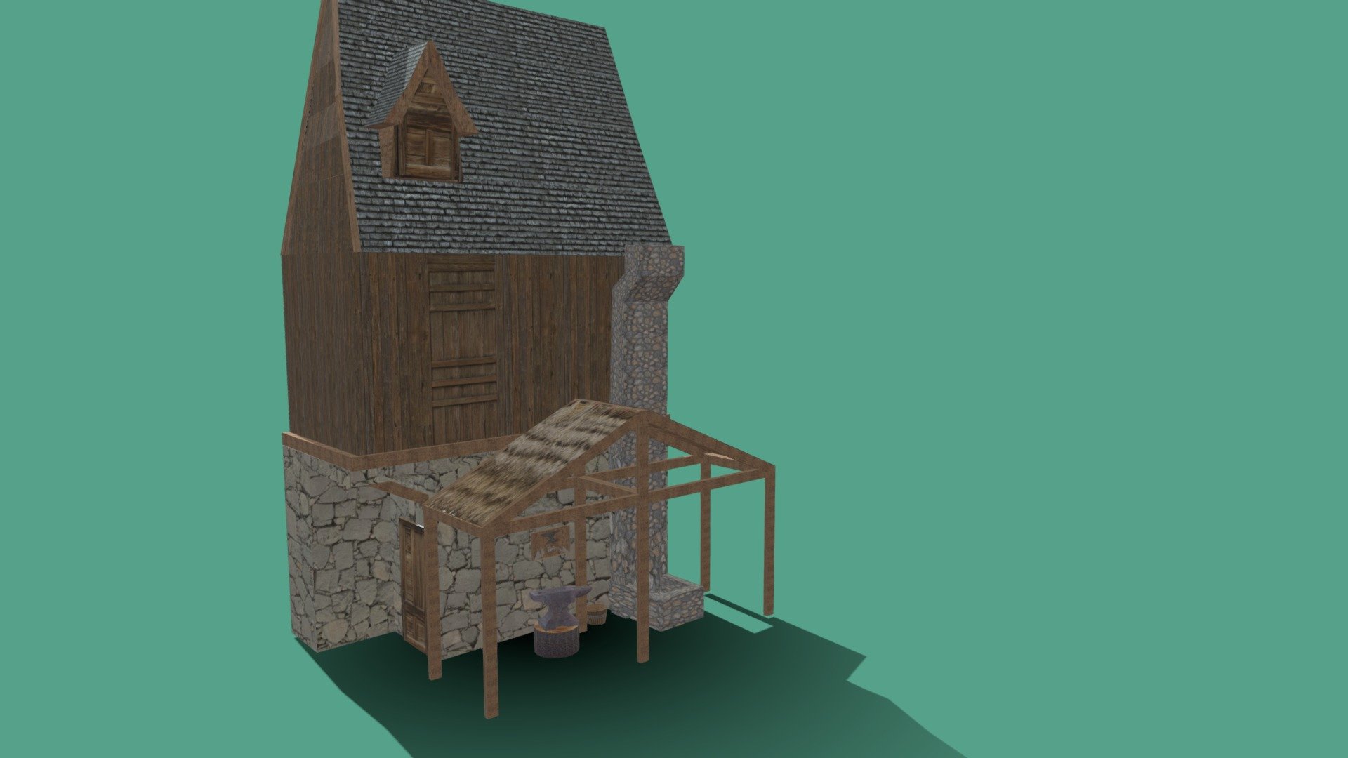 La forge de Rémy - 3D model by VincentRemy [295fc3a] - Sketchfab