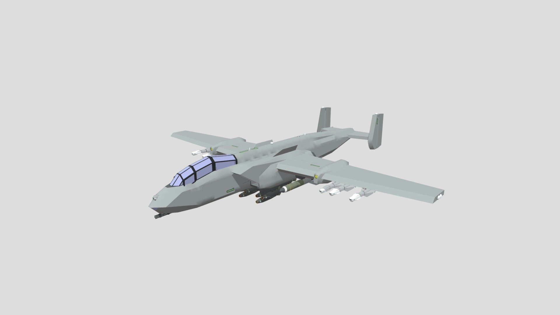 Avionhawk A115 Mauler Tactical Support Aircraft - 3D model by MrDaniel ...