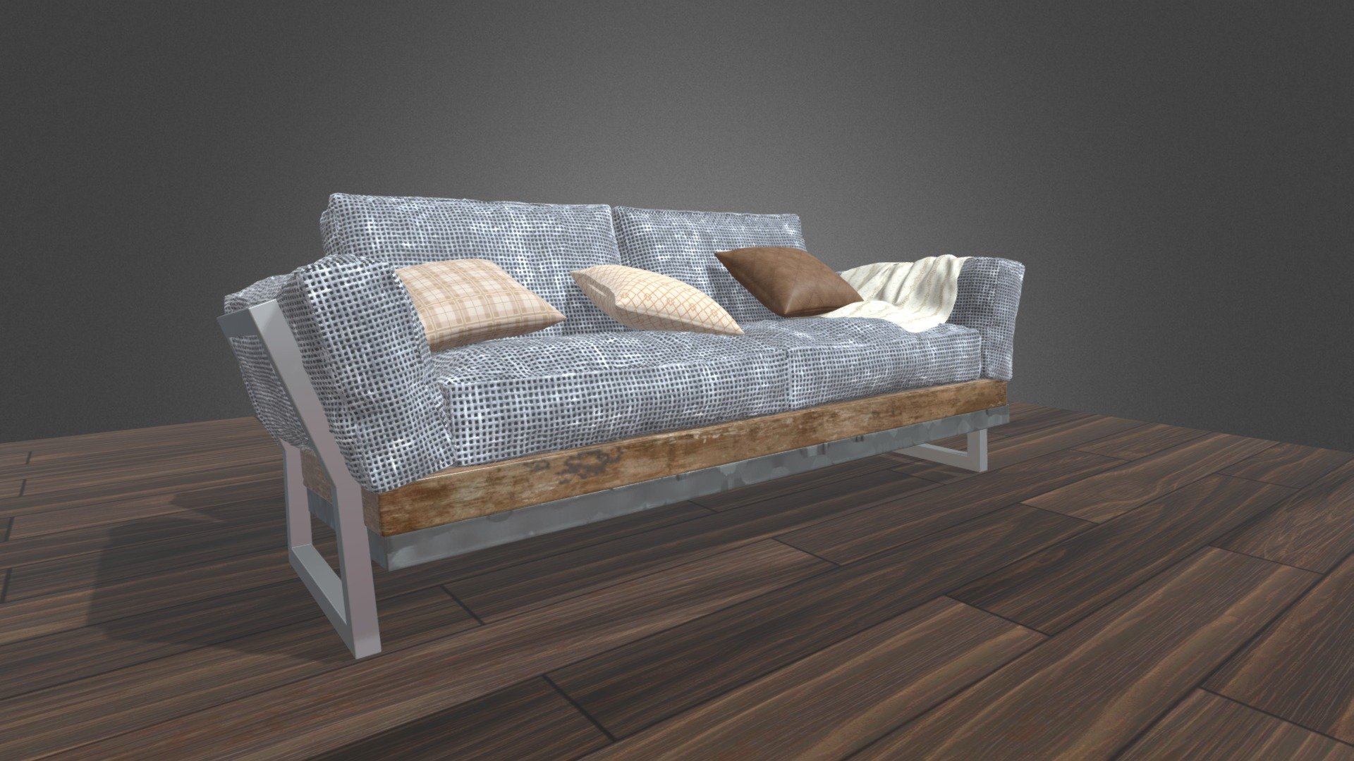Living Room Sofa 3D Model - 3D model by ssafeerahhmad [2963c8c] - Sketchfab