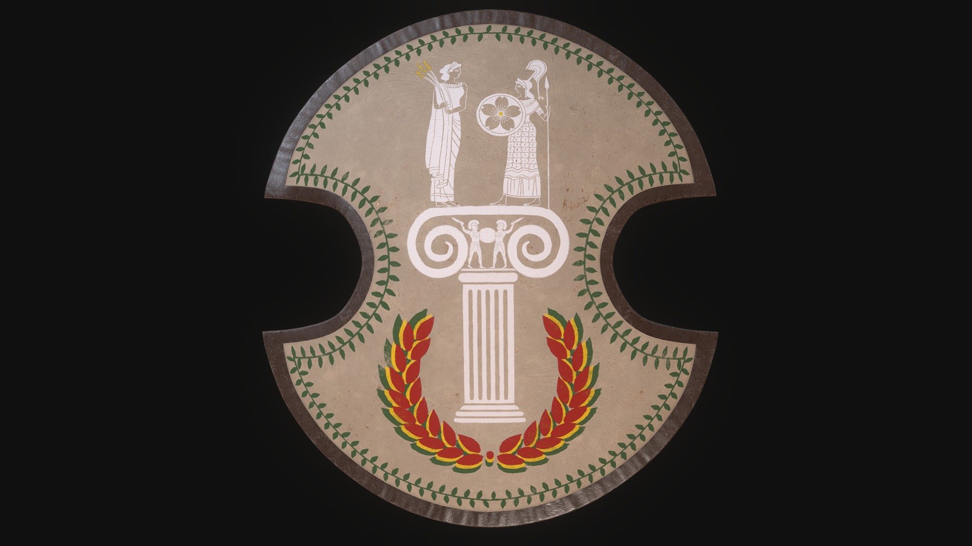 Trojan Floral Shield - 3D model by burning_umbrella (@burningumbrella69 ...