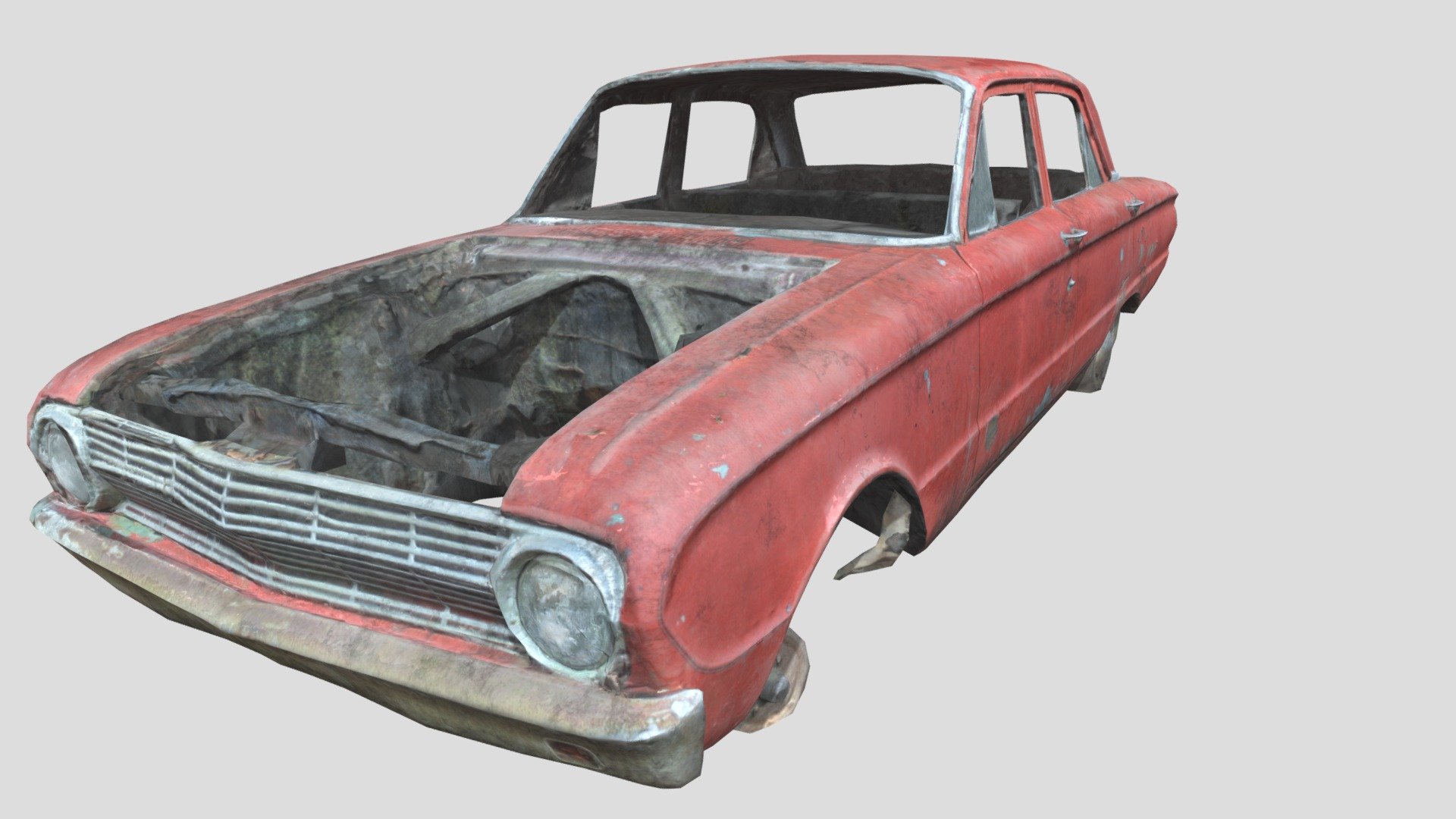 Destroyed car - Download Free 3D model by arthur (@Arthur_mf) [2964ff6 ...