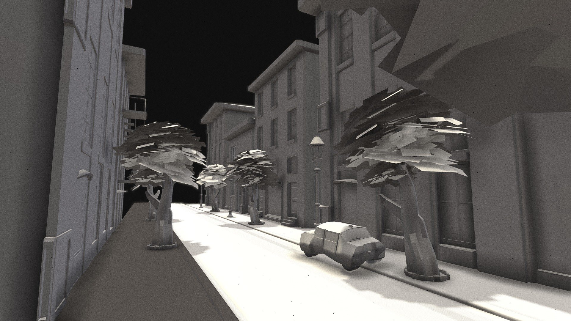 City street - 3D model by AlexandreKr3D [296586b] - Sketchfab