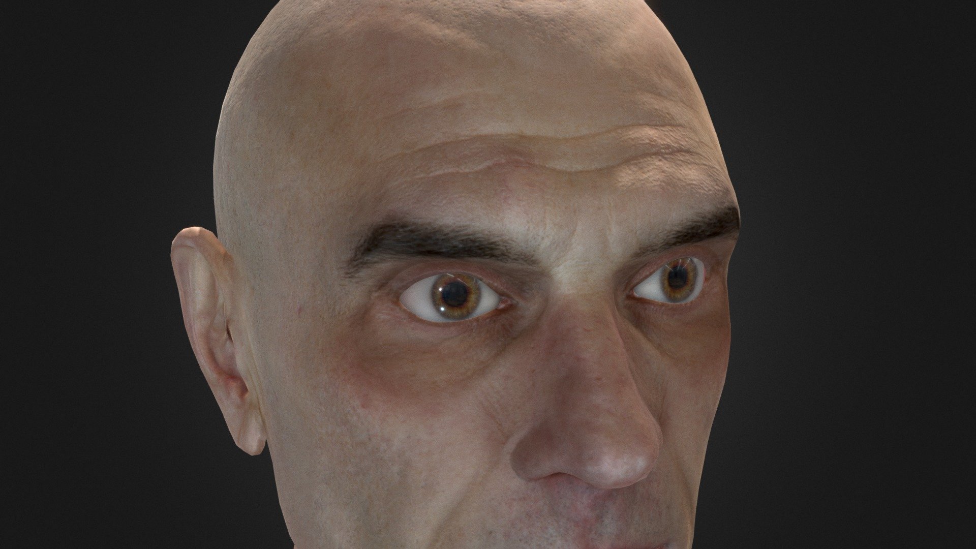 Photo-realistic head study - 3D model by Dom Clubb (@domclubb) [2966c73 ...