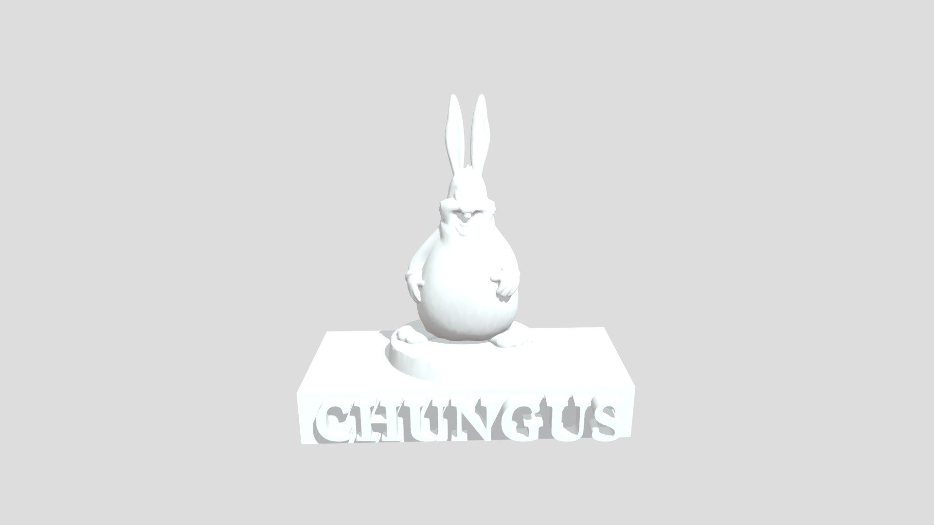 big chungus - 3D model by ikhebgeen3dprinter [2969a36] - Sketchfab