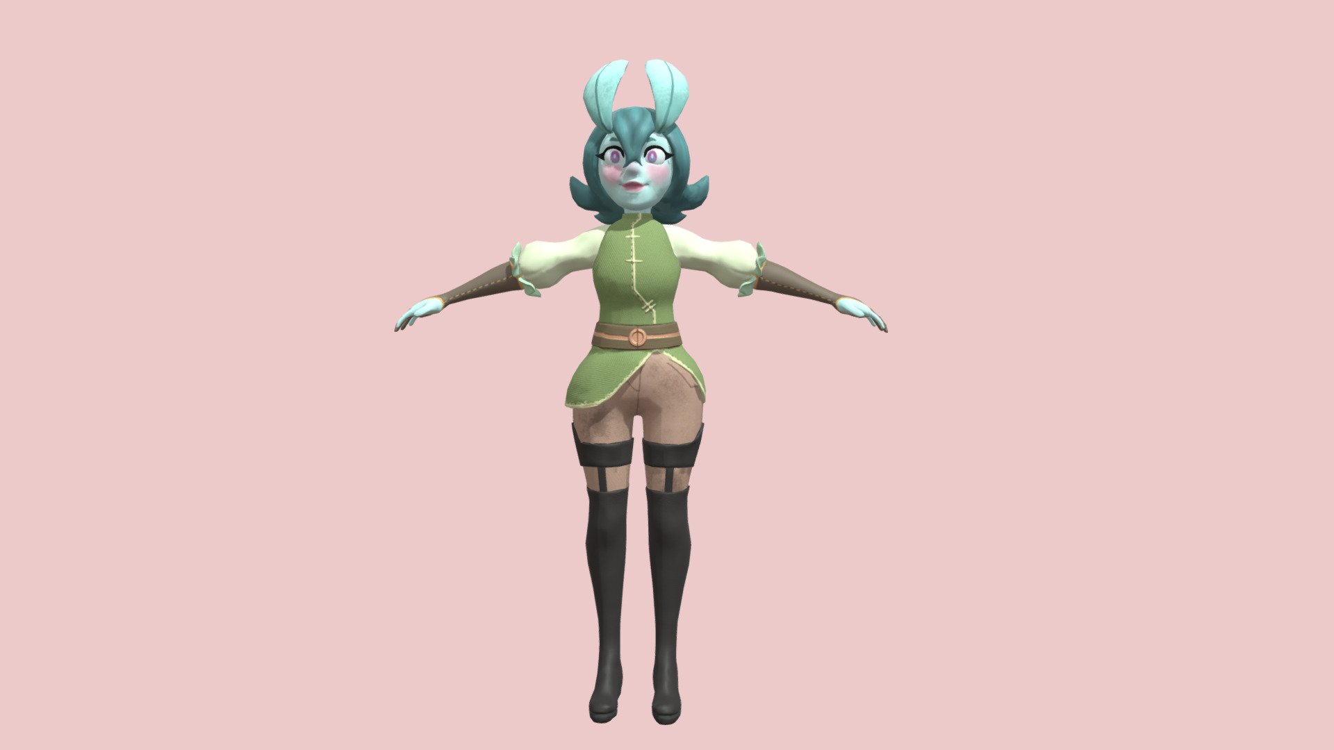 Moth Ranger - Lucina T-pose - Download Free 3D model by Flip (@Flipbox ...