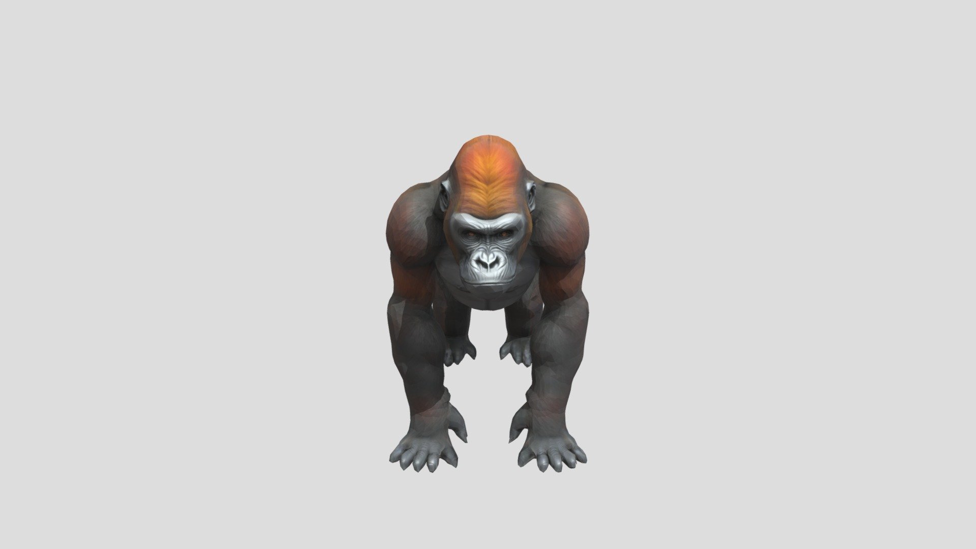 gorilla_handmade_0420161932_texture_fbx - 3D model by skitchens ...