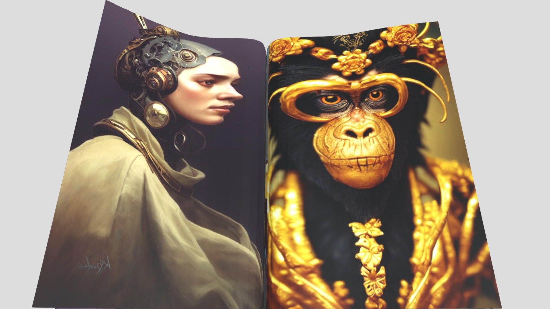 ArtBook MidJourney 0 - 3D model by klrxyz [296b907] - Sketchfab