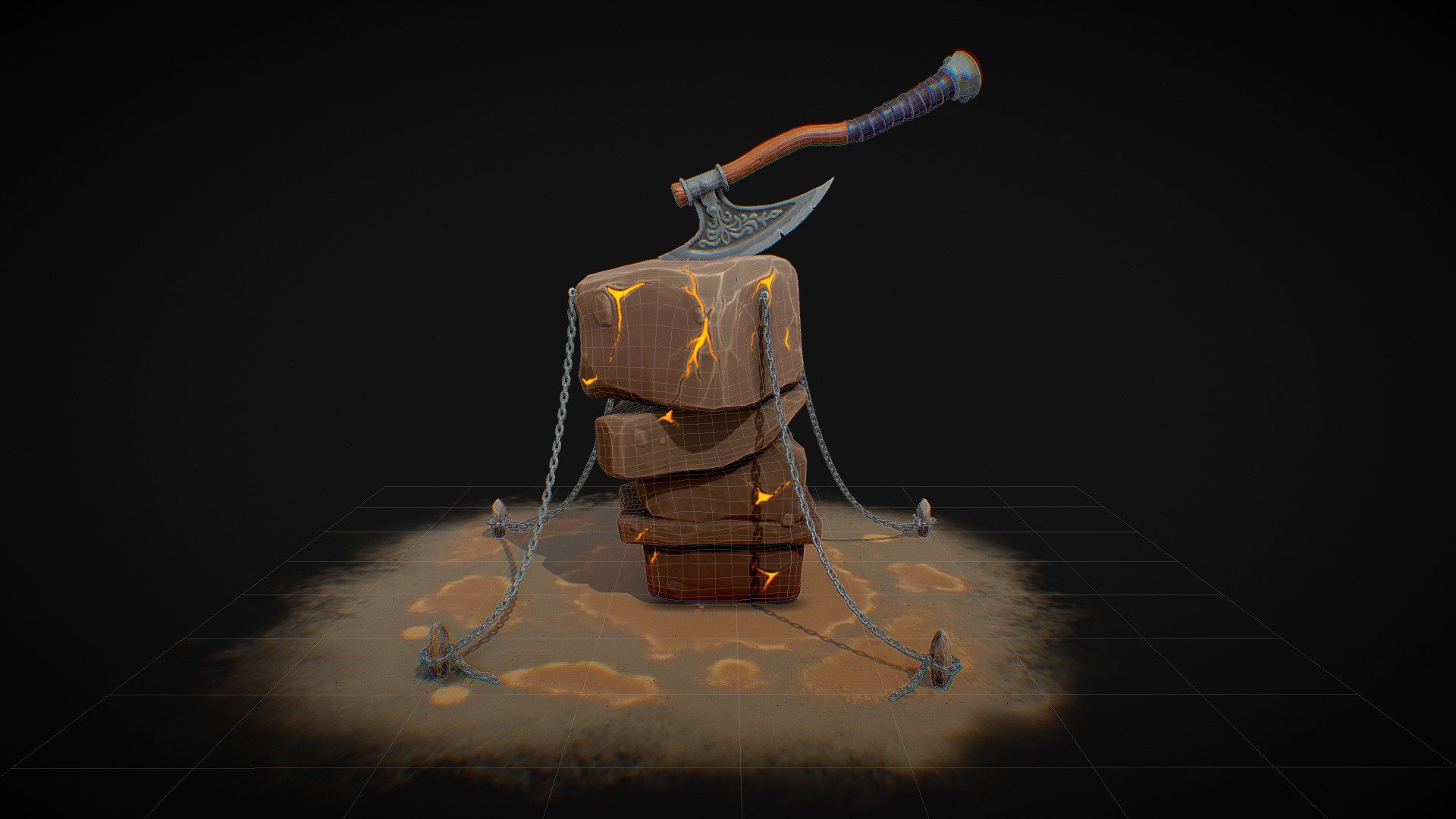 Magical Rock - 3D model by amehet [296bbc3] - Sketchfab