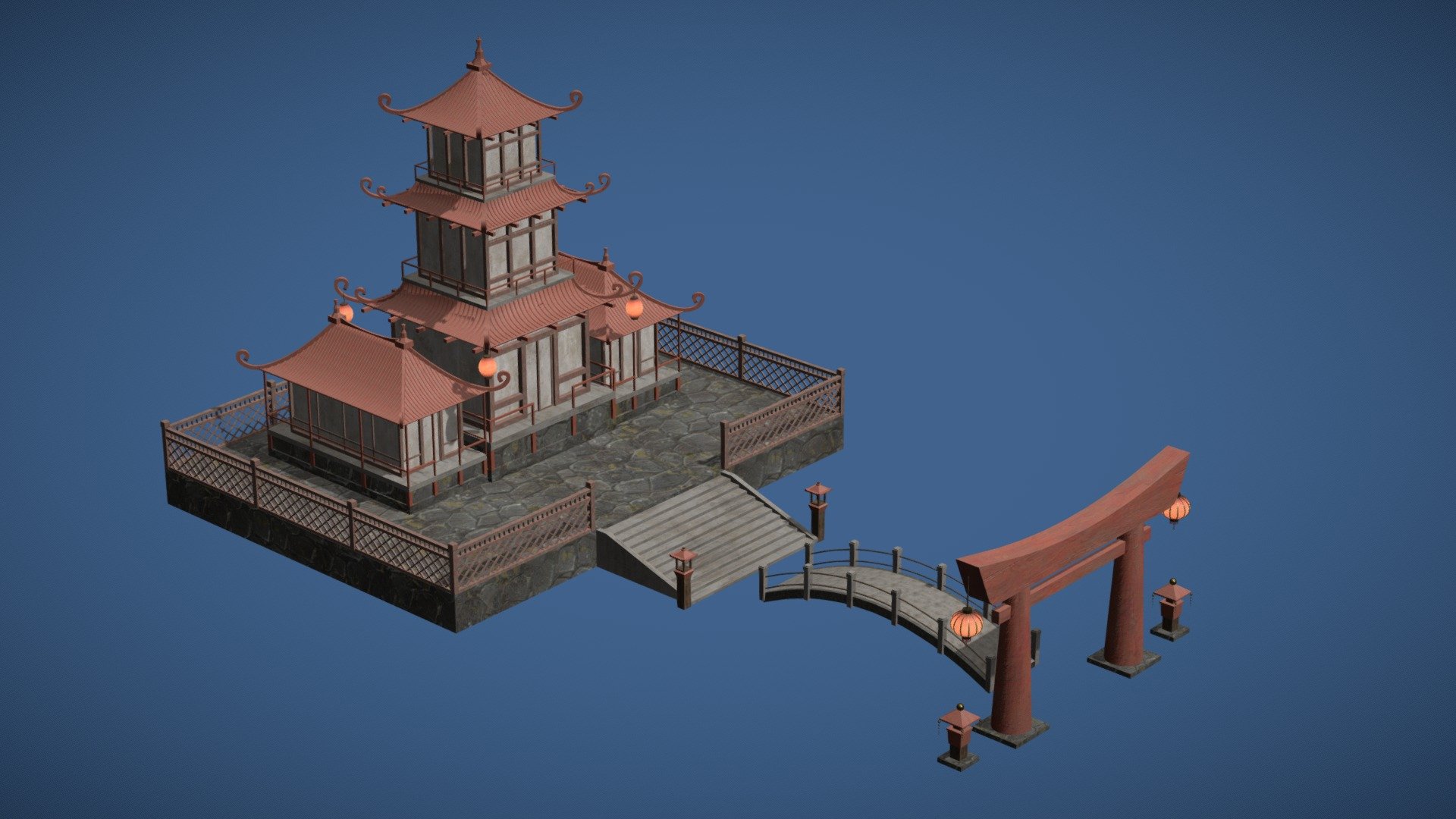 Pagoda - Download Free 3D model by LuuNhung (@luutonhung89) [296da26 ...
