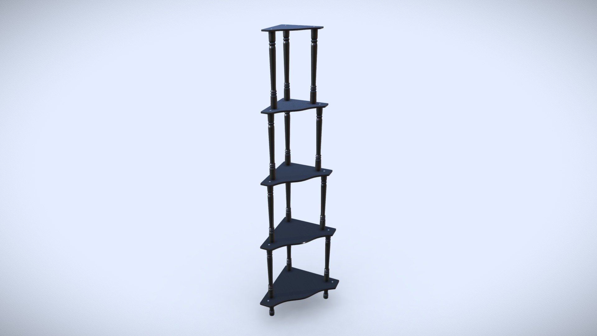 Wooden Corner Shelf - 3D model by We3Do (@we3DoModel) [296fb73] - Sketchfab