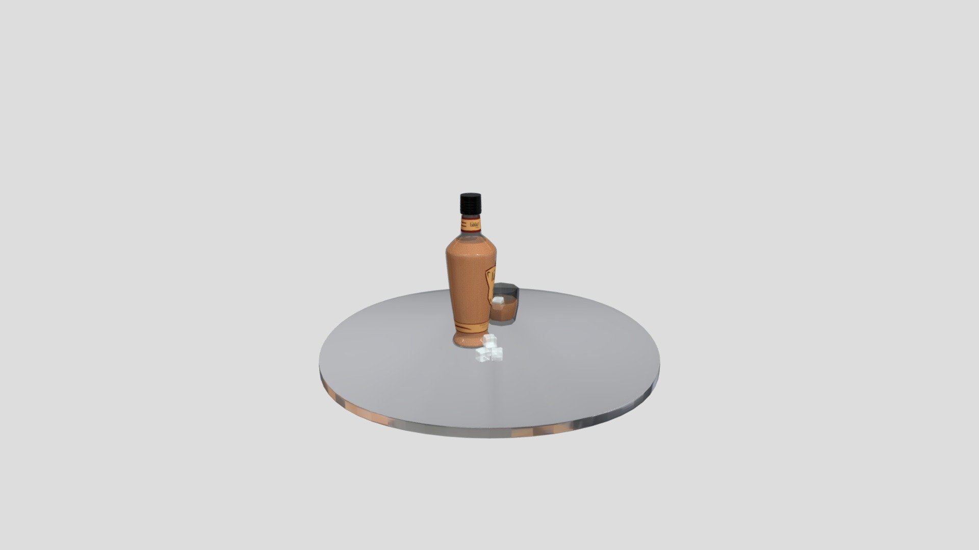 Whiskey Bottle - 3D model by Bobovski [2970c09] - Sketchfab