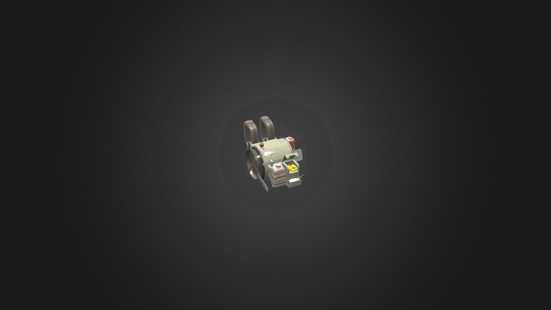 Pancake Preparation Backpack - 3D model by althahban [2971b82] - Sketchfab