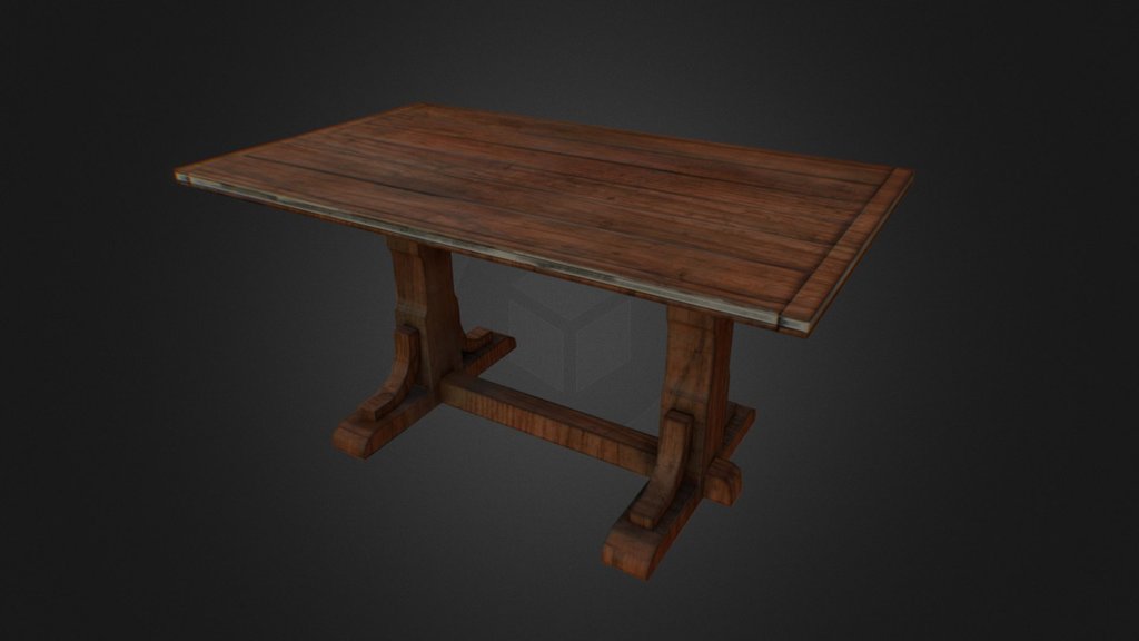 Old Table - 3D model by oneprogram (@oneprogramm) [29740d6] - Sketchfab