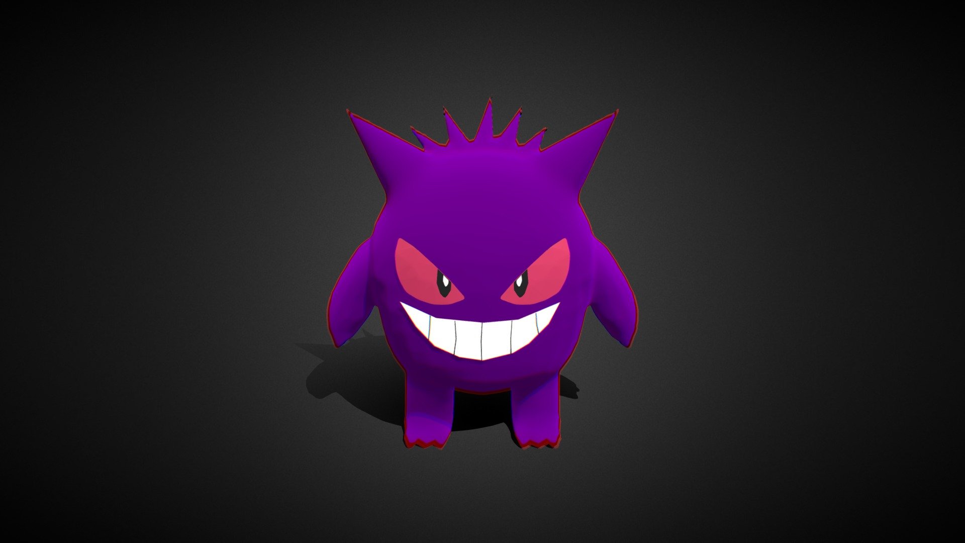 Gengar - Download Free 3D model by nohero (@nohero.) [2974617] - Sketchfab