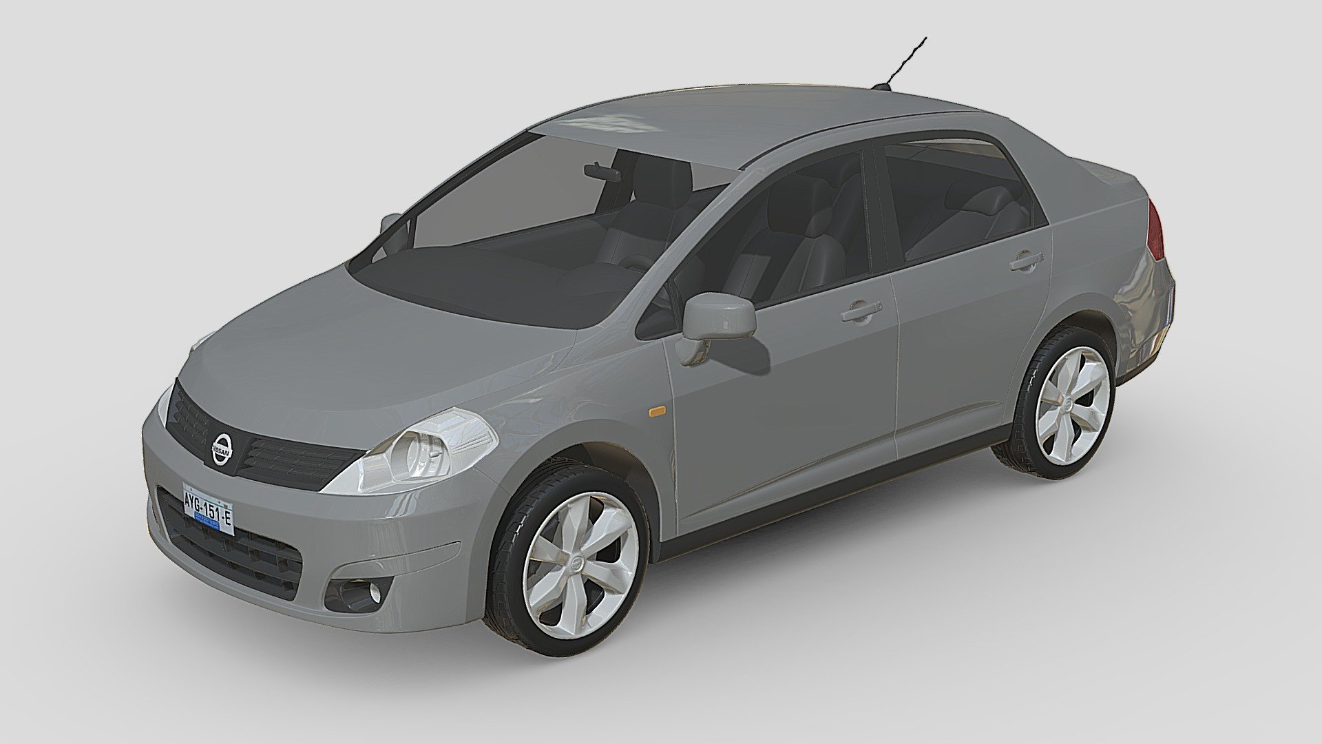 Nissan Tiida 2017 - Buy Royalty Free 3D model by Gov3dstudio [2978157] - Sketchfab Store